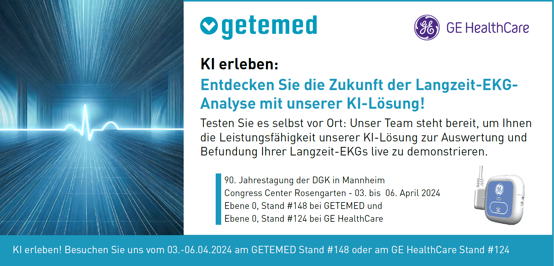 KI im Langzeit-EKG erleben bei der 90. Jahrestagung der DGK in Mannheim ...